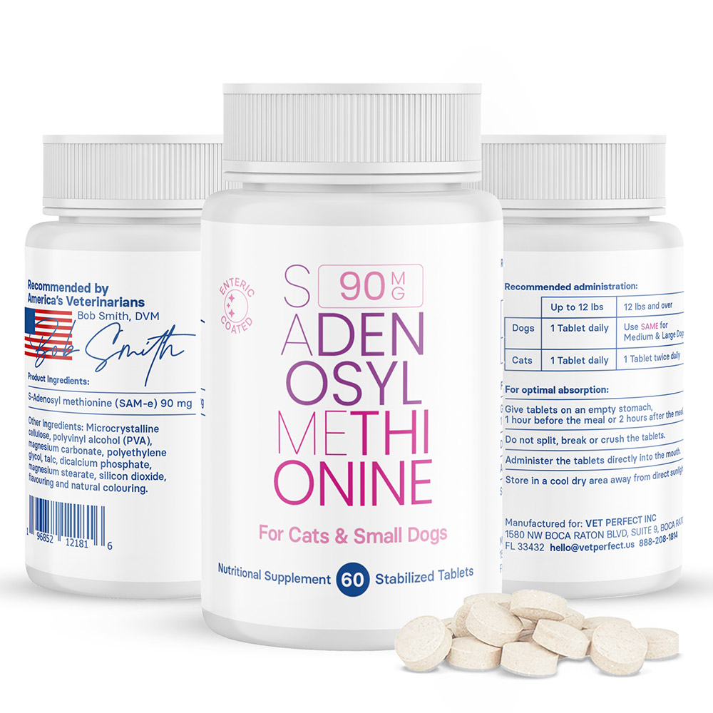 SAMe 90 mg for cats & small dogs 60 tablets | MedsMeHappy